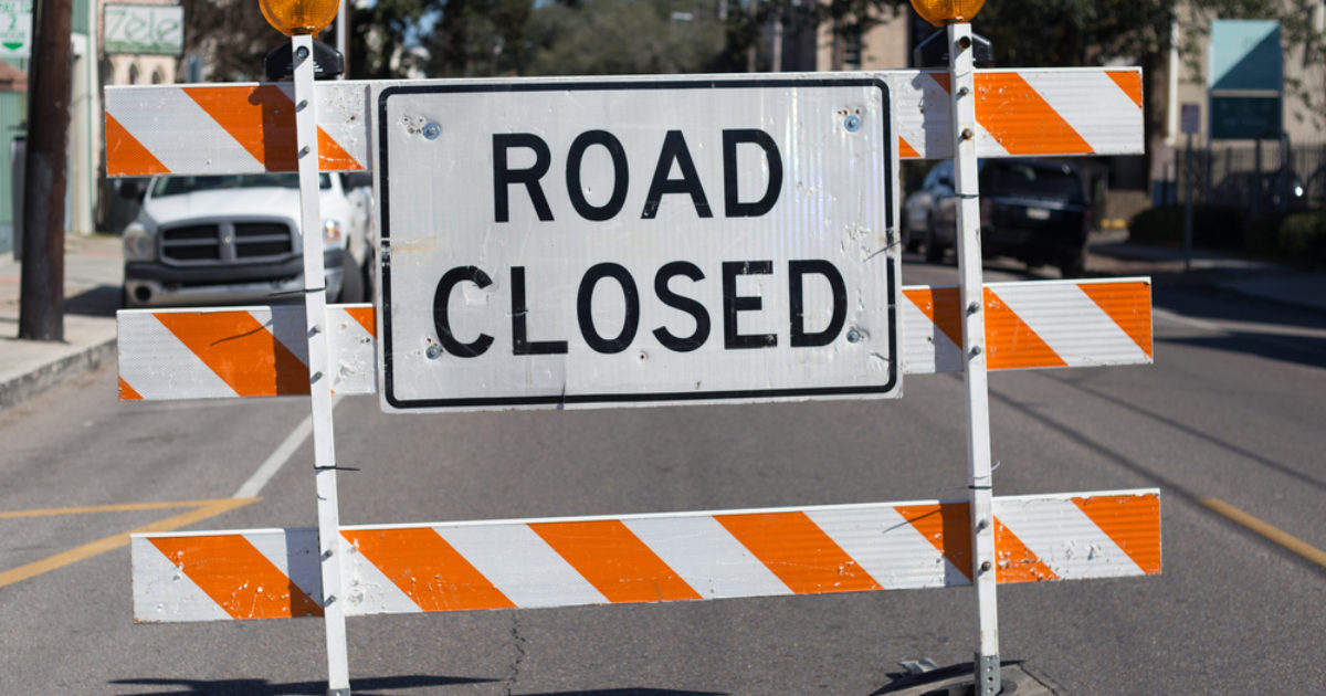 Advertising road closures for events by website and social media ...